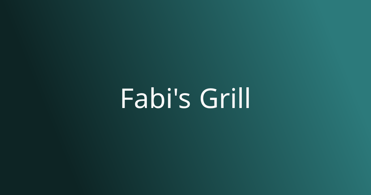 Order Authentic Mediterranean Online | Fabi's Grill - Pickup or ...